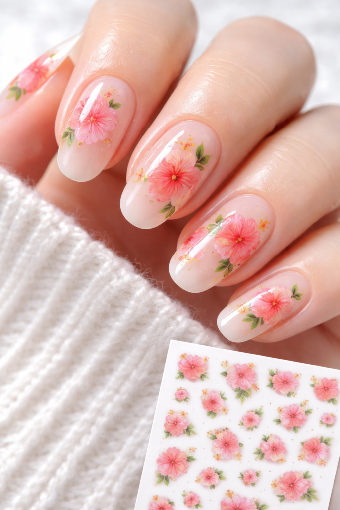 Hibiscus Flower Nail Ideas That Bloom With Tropical Charm and Artistic ...