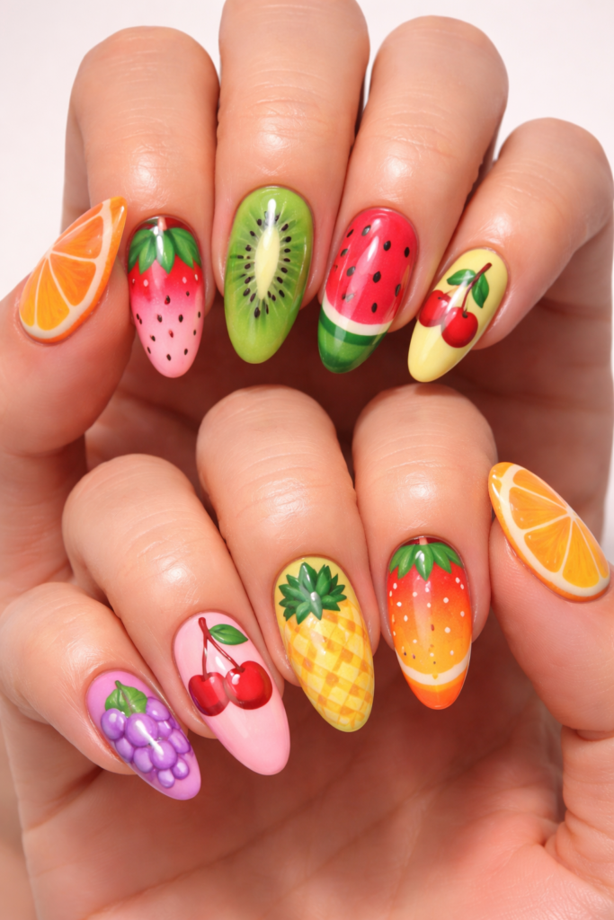 From Cherries to Citrus: Fresh Fruit Nail Ideas That Feel Playful and ...